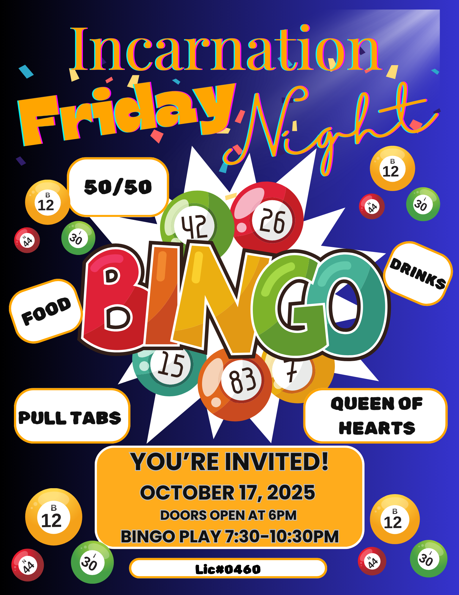 B-I-NGO, B-I-NGO, B-I-NGO! THIS FRIDAY!